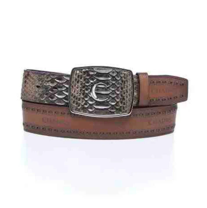 BC424 CUADRA BROWN PYTHON BELT – 505 Western Co
